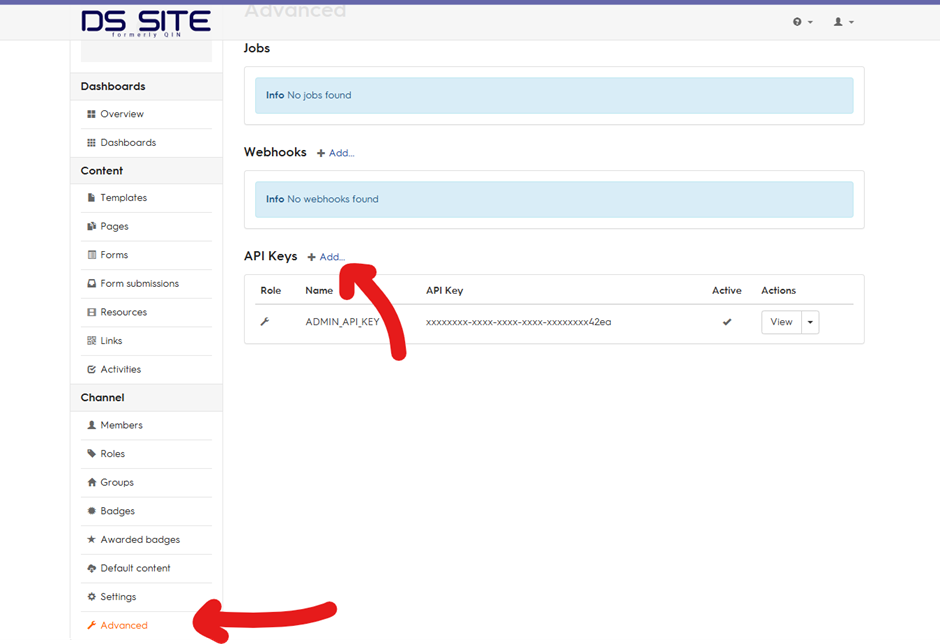 How to Configure DS Site Admin Functionality with Deep Space